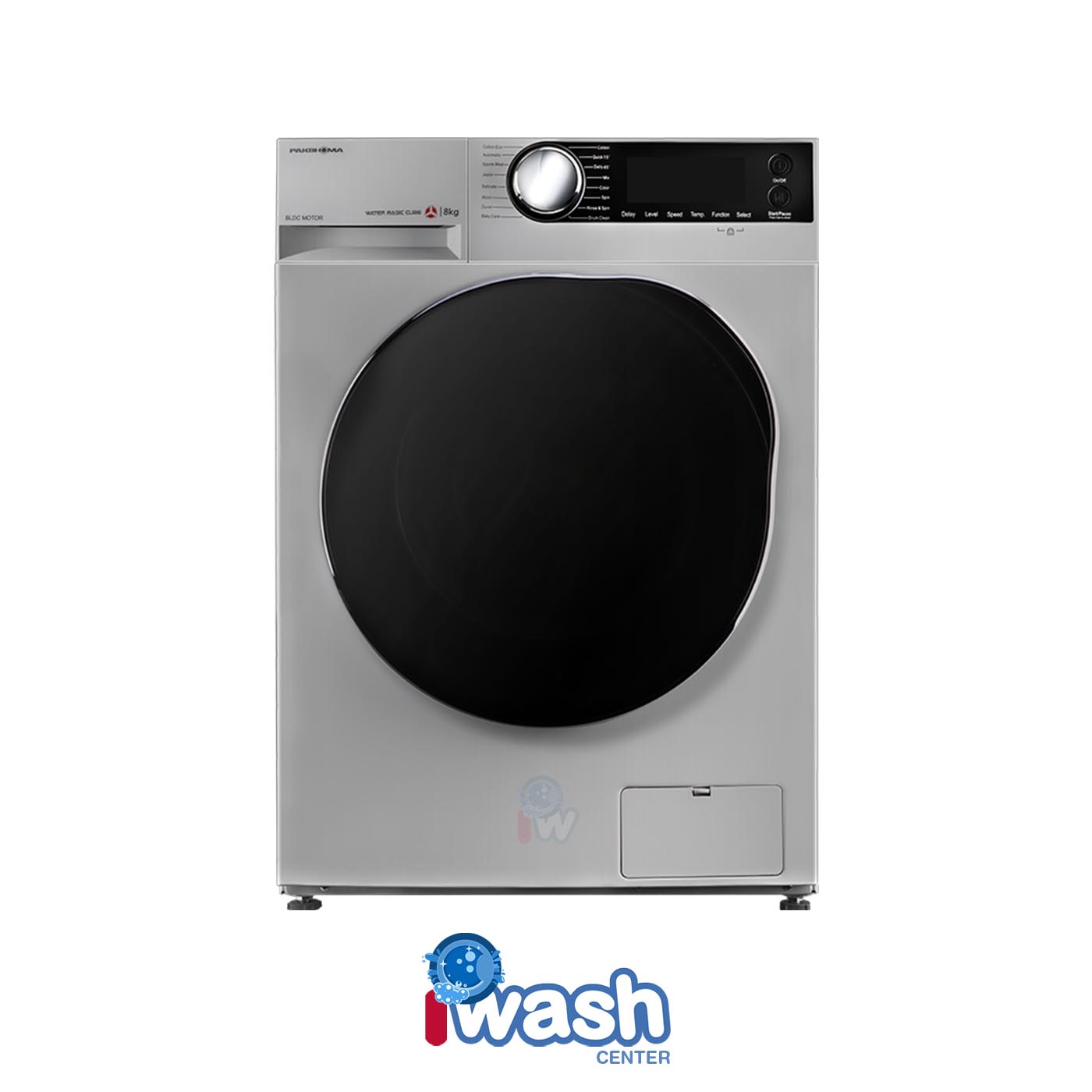 ماشین لباسشویی 9 کیلویی پاکشوما مدل BWF-40107ST نقره ای