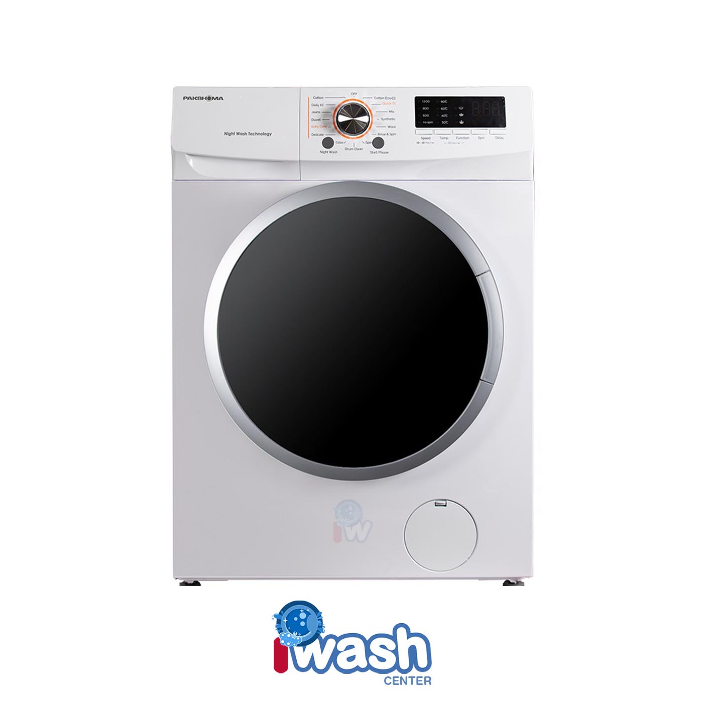 ماشین لباسشویی 8 کیلویی پاکشوما مدل UWF-20800WT سفید